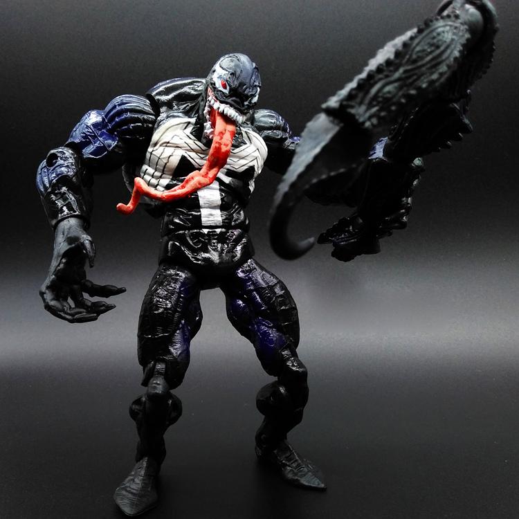 6 "ML Comic Series VENOM Spider-man With Tail Exclusive Action Figure ...