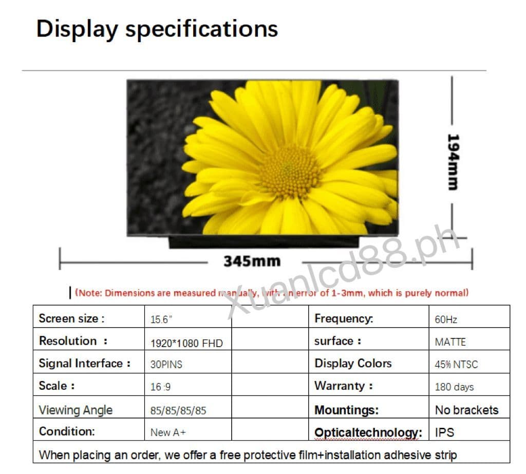 15.6‘’ Lenovo ideapad 1 15AMN71 15IAU7 15ALC7 15IGL7 82VG 82V7 82R4 ...