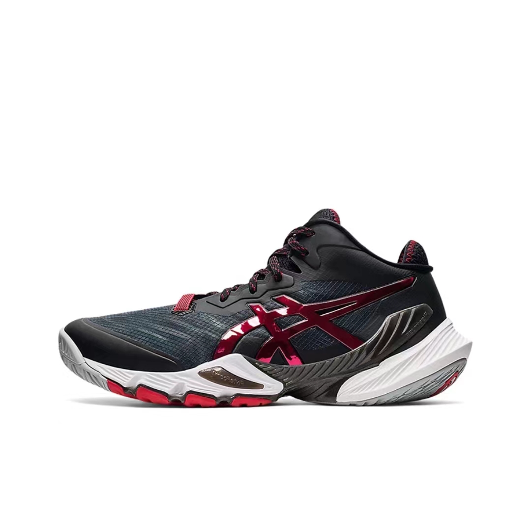 ASICS METARISE Black Red Men's and Women's Professional Volleyball Shoe ...