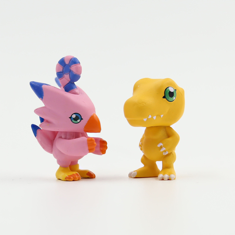 8Pcs/Set 5cm Anime Digimon Adventure Figure Agumon Gabumon Tailmon ...