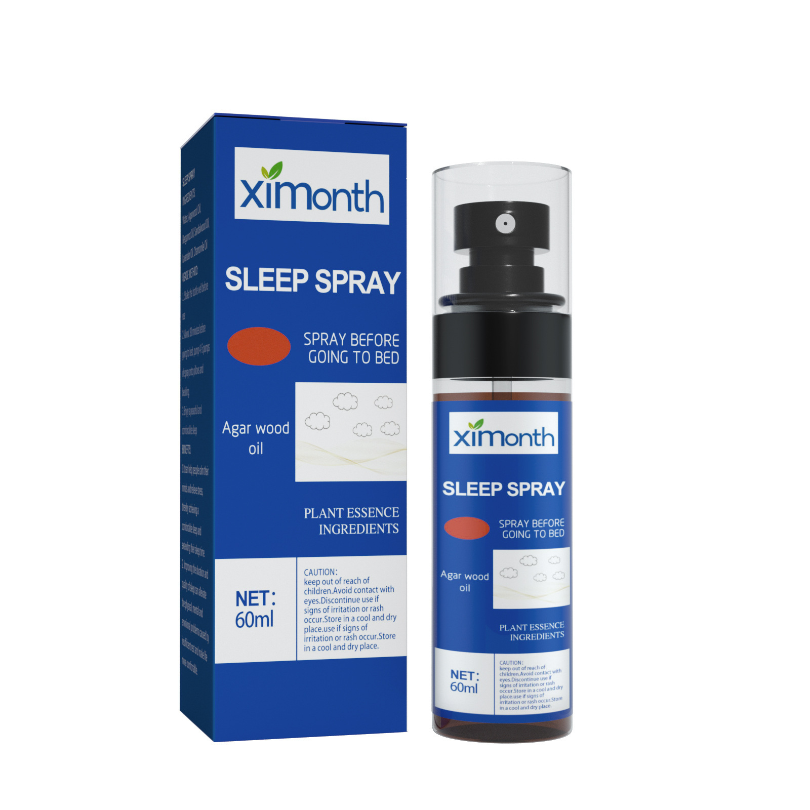 Ximonth Sleep Spray Sleep Mist Oud Agarwood Sleep Spray Soothing Deep ...