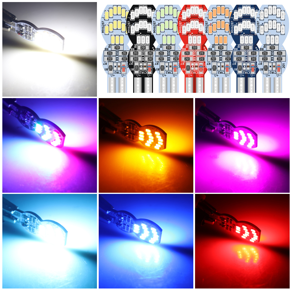 1pcs Motorcycle Turn Light T10 Twilight LED Light 30 Eyes Running ...