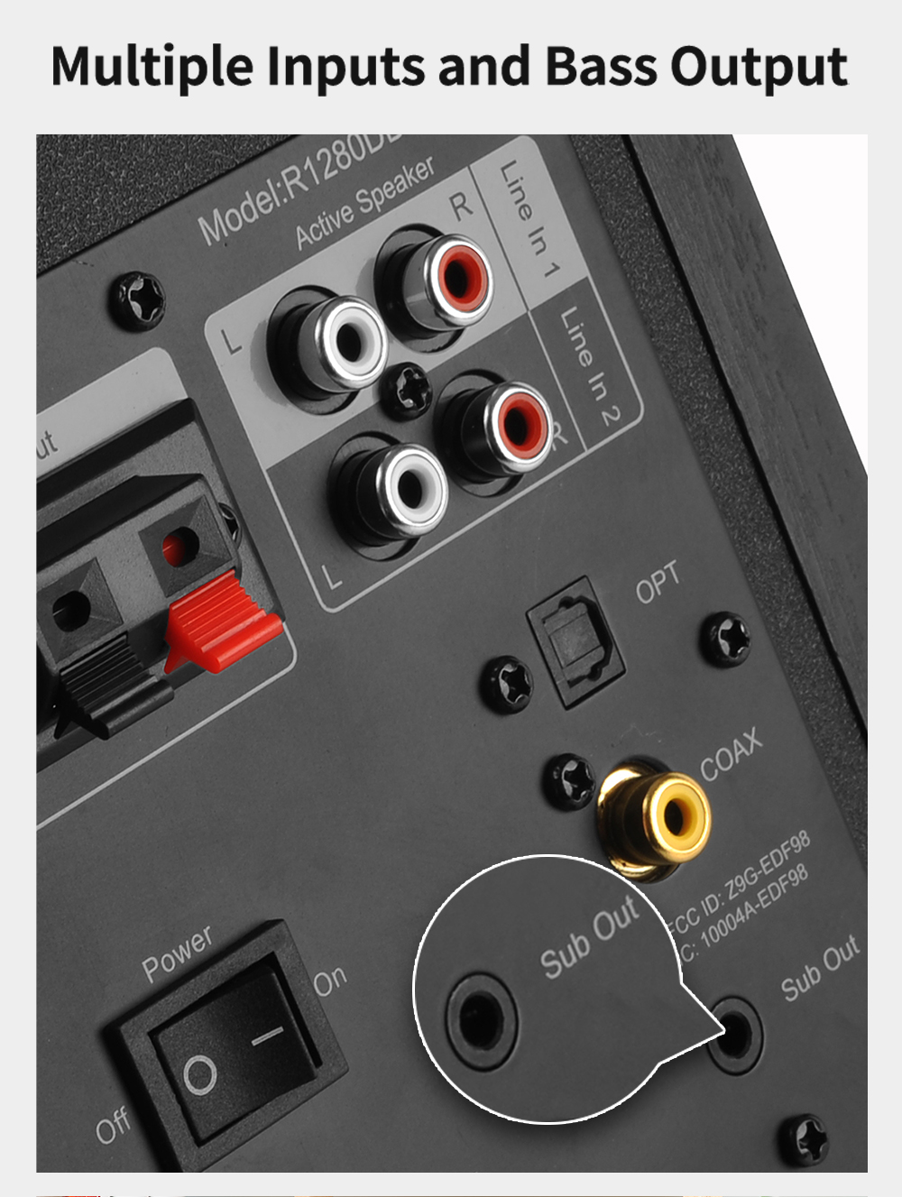 Edifier R1280DBs Bluetooth Speaker Active Bookshelf Speaker Subwoofer ...