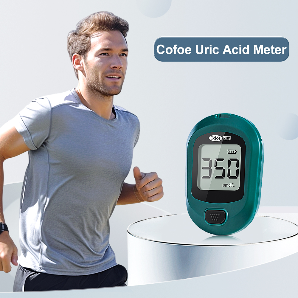 Cofoe Uric Acid Testing Meter Kit Gout Tester with 50pcs Test Strips ...