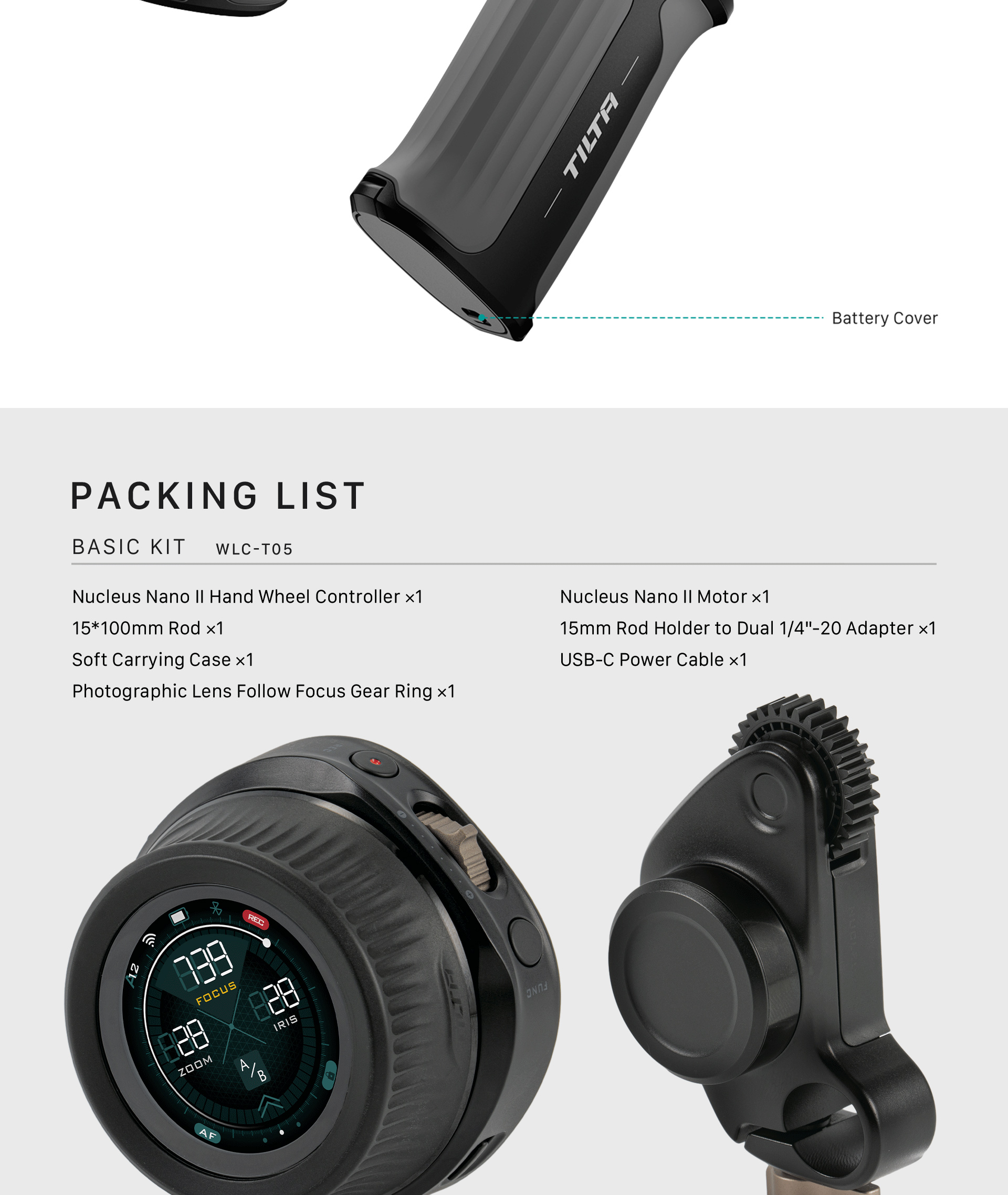 NEW TILTA Nucleus-N 2.0 WLC-T05 Wireless Lens Control System Nucleus ...