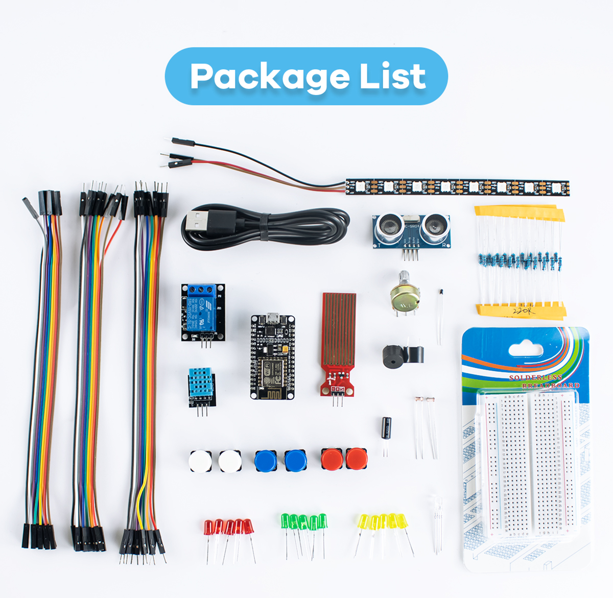 Klystr Nodemcu Esp8266 Wifi Development Board Starter Kit For Iot Breadboard Wifi Sensor Module 