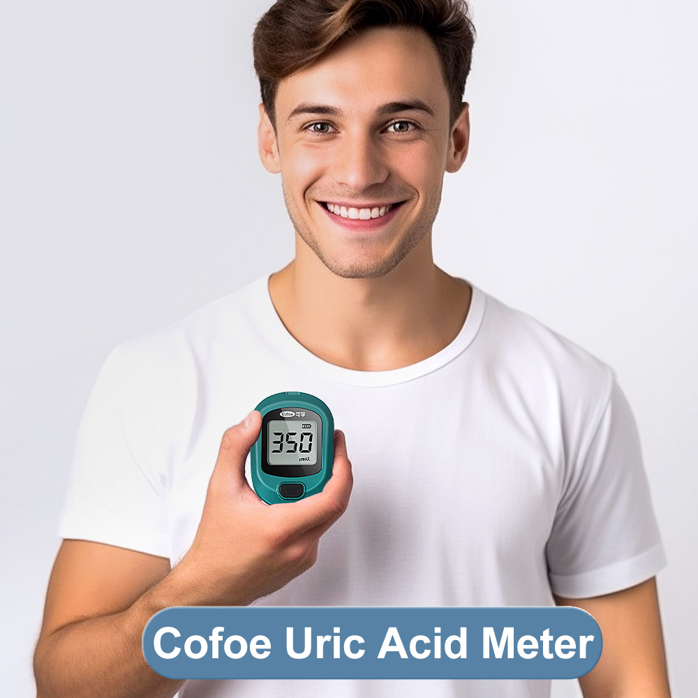 Cofoe Uric Acid Meter Test Kit with 25pcs Test Strips and Lancets ...