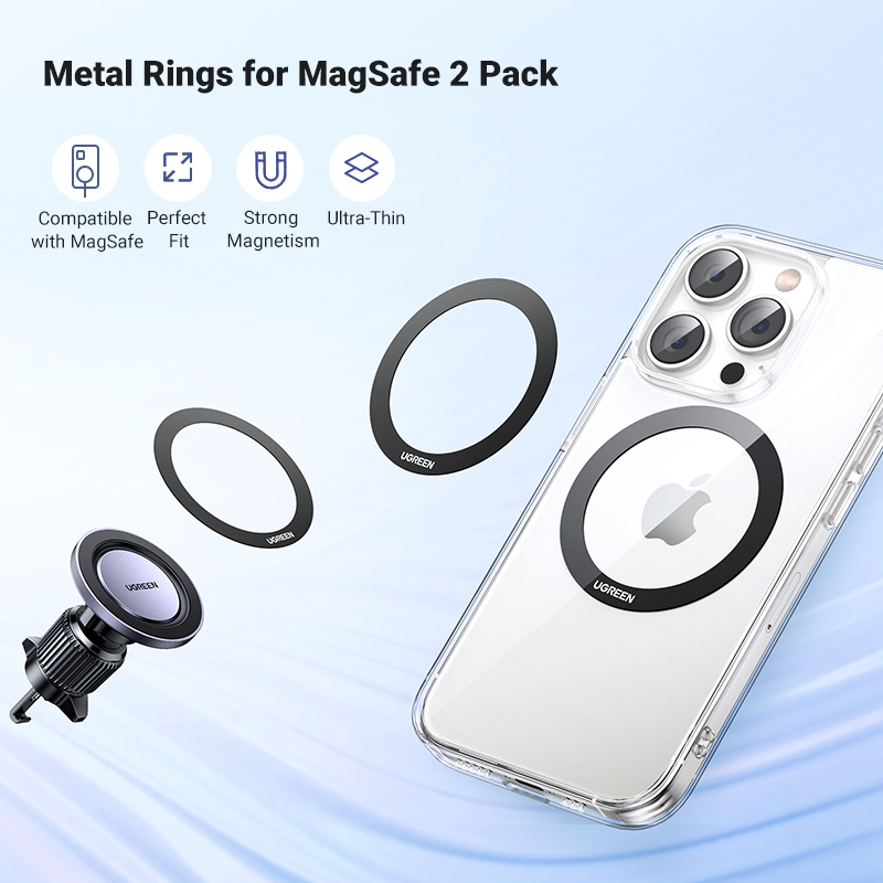 UGREEN Magnetic Sticker For Wireless Charger Metal Plate Ring For ...