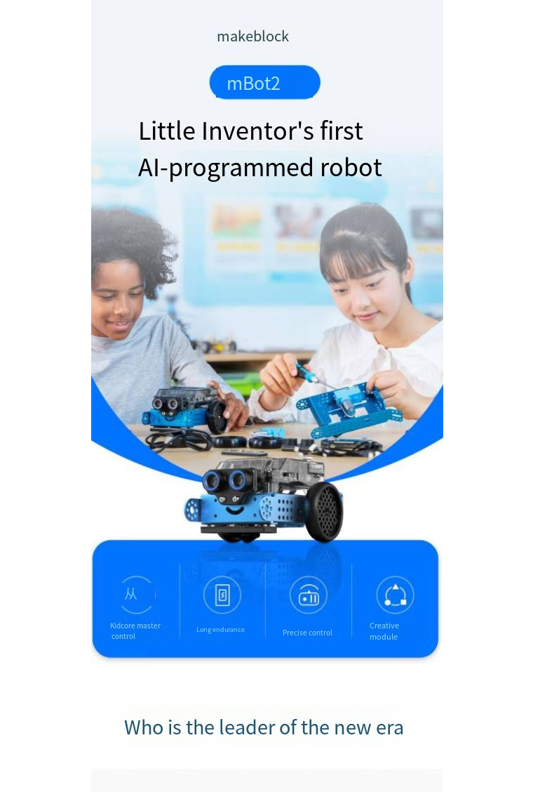 Makeblock mBot2 Children Programmable Intelligent Educational Robot Toy Car Python Educational ...