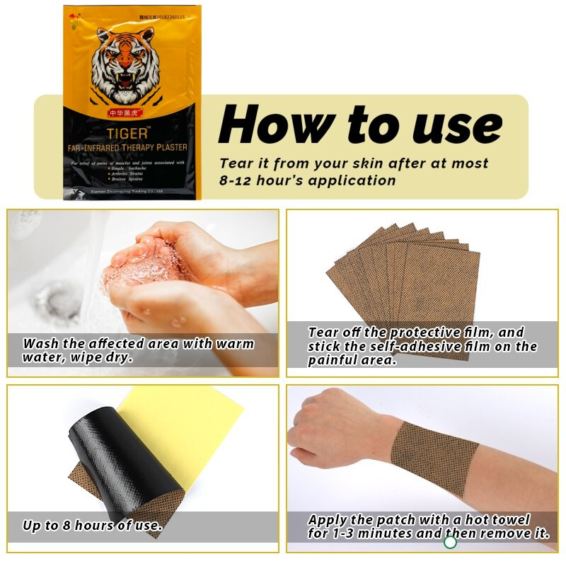 Tiger Balm Arthritis Patch Orthopedic Medical Plaster Muscle Aches Pain ...