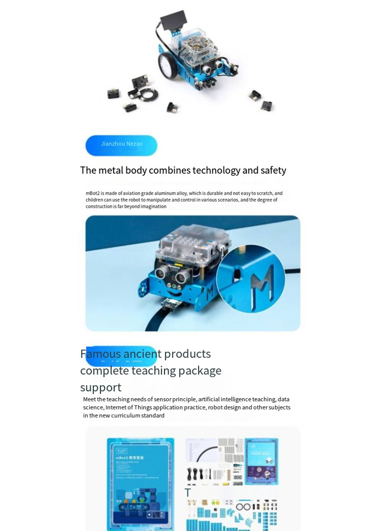 Makeblock mBot2 Children Programmable Intelligent Educational Robot Toy Car Python Educational ...