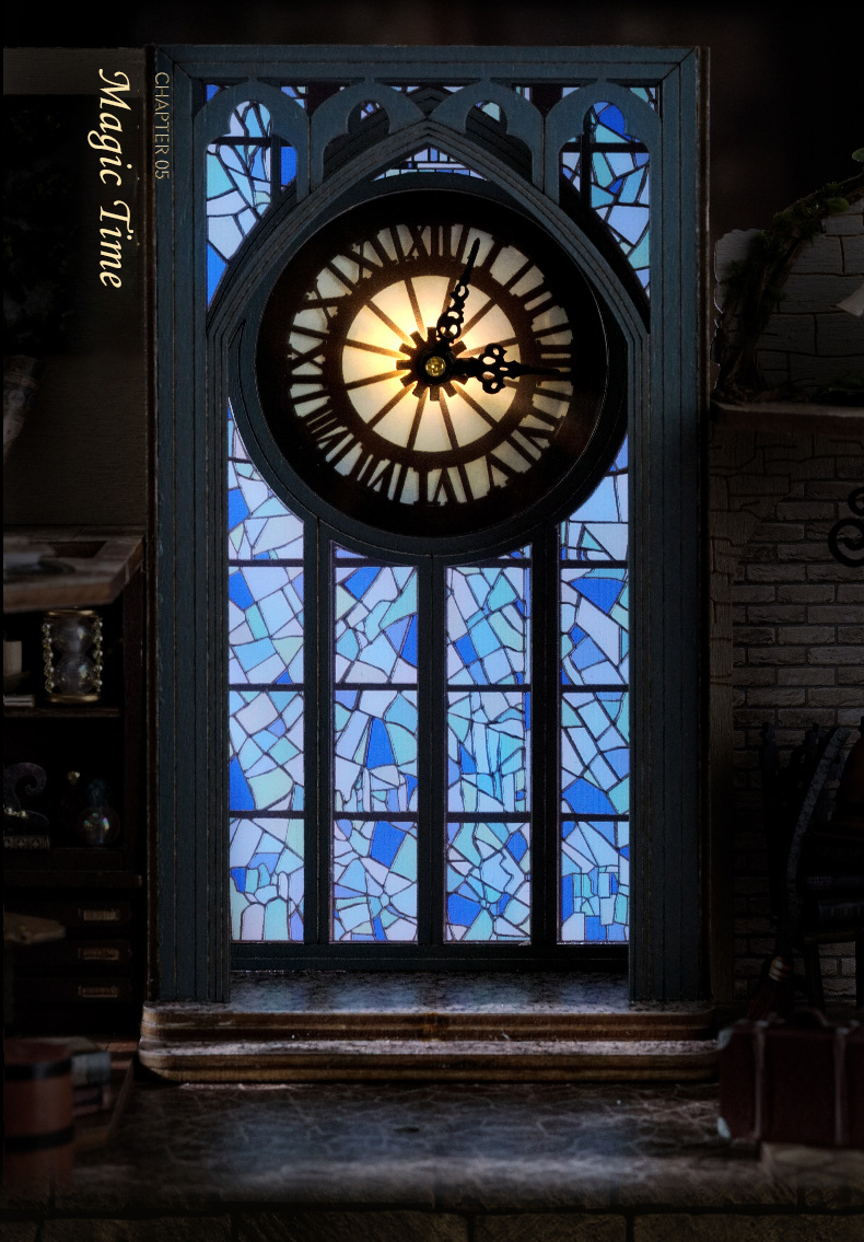 CUTEBEE Magic DollHouse 3D Miniature House Retro Magic DIY house With ...