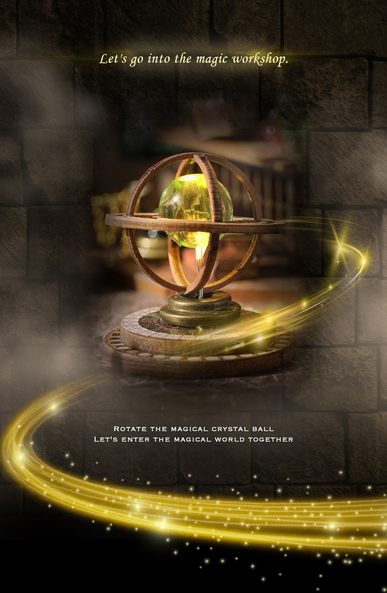 CUTEBEE Magic DollHouse 3D Miniature House Retro Magic DIY house With ...