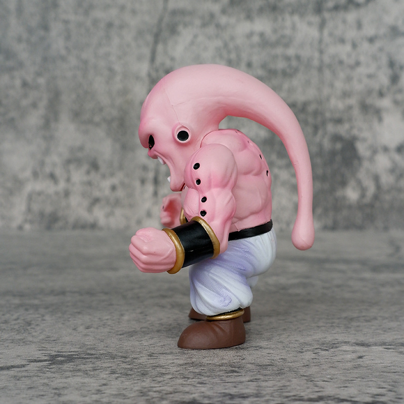 10cm Japan Dragon Ball Z Anime Figure Angry Muscle Majin Buu Son Goku ...
