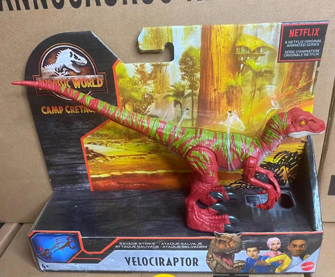 Jurassic World Savage Strike Velociraptor Dinosaur Action Figure HBX31 ...
