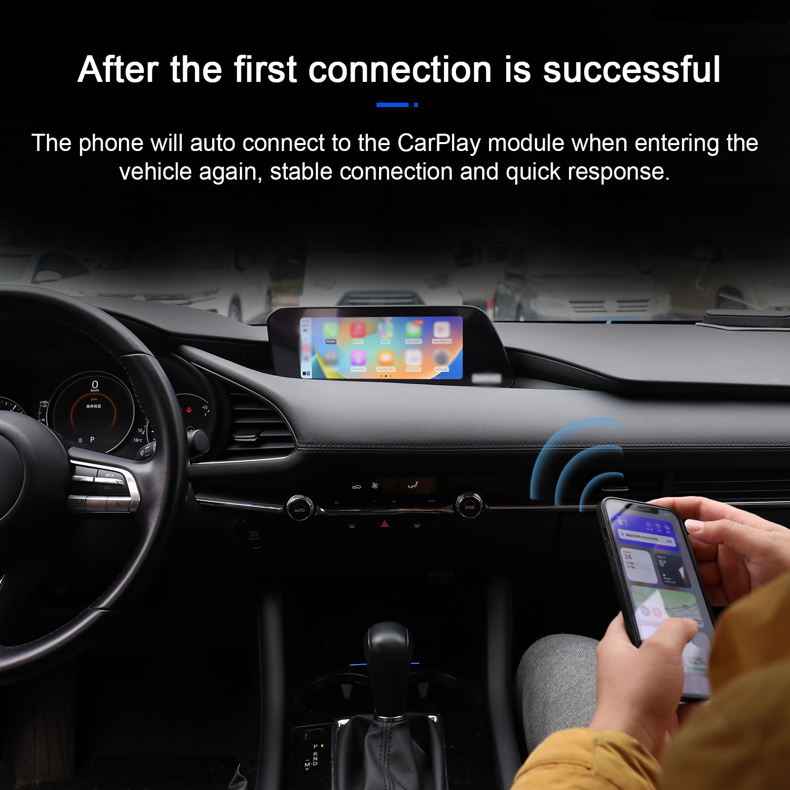 Scapph iPhone CarPlay Wireless Adapter Carplay Dongle Car Wired to ...