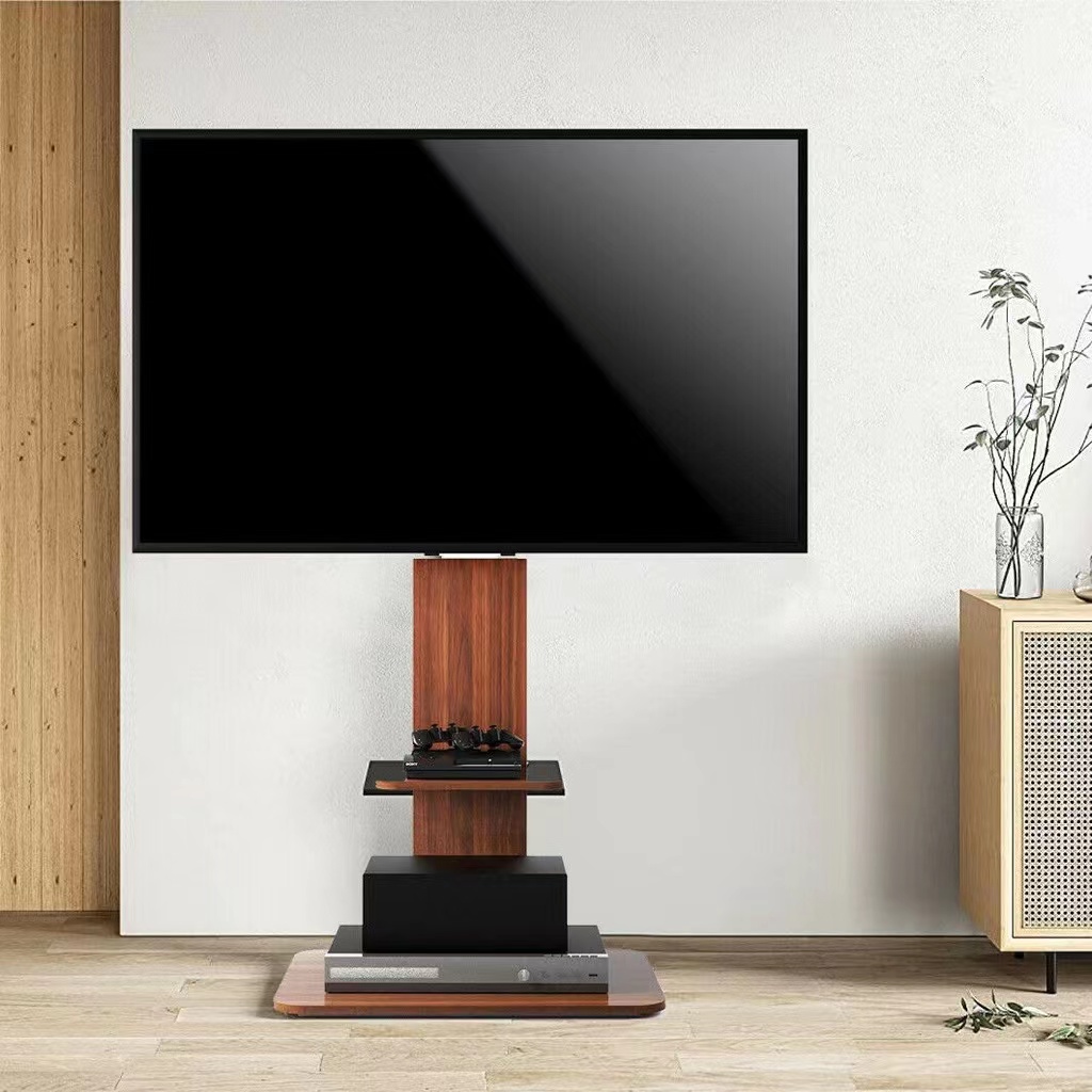 BAIERDI floor-standing TV stand heavy-duty wooden base suitable for 32-90 inch TVs | Shopee ...