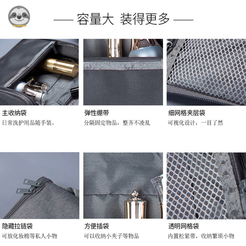 [Ready Stock] Japanese Muji Style/Simple Clamshell Toiletry Bag/24H ...