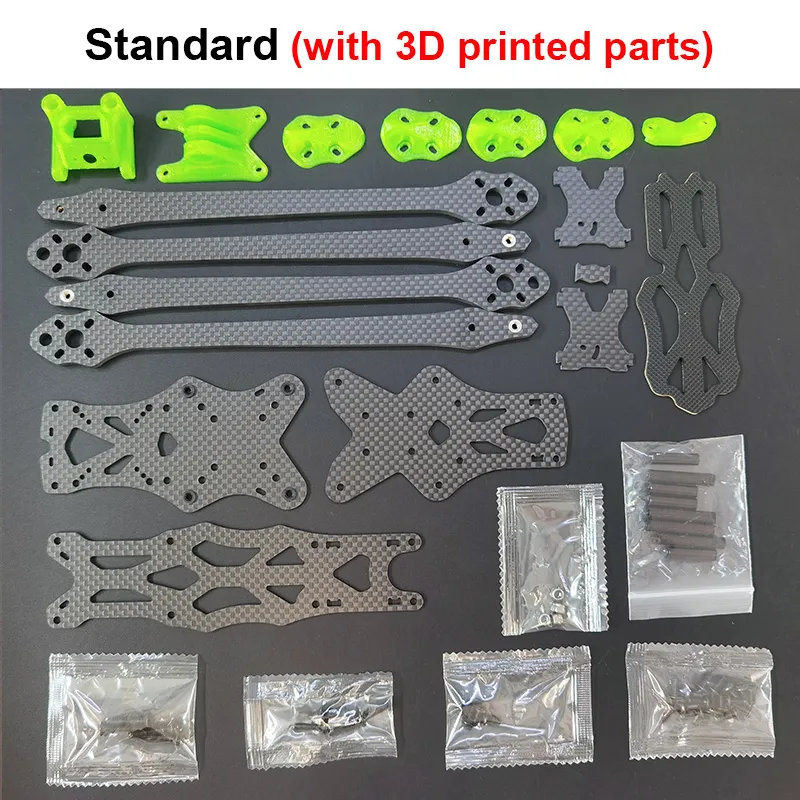RC Frame Kit 8 Inch 362mm 9 Inch 390mm Carbon Fiber Quadcopter 5mm Arm ...