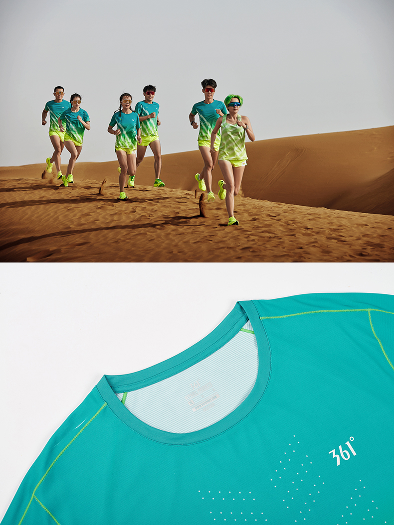 361 Degrees Men Women Sports Suit Short-Sleeved Vest Shorts | Shopee ...