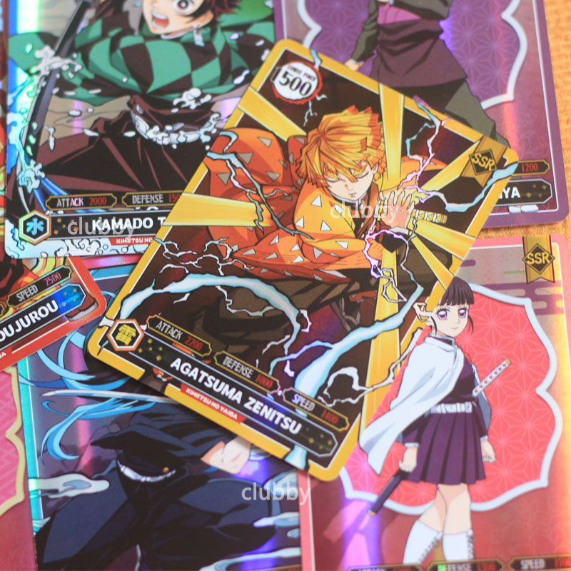 50pcs Demon Slayer SSR SR Card Anime Limited Rare Collection Card ...