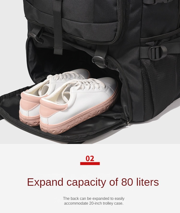 PH available 50-80L Travel Backpack expandable waterproof hiking ...