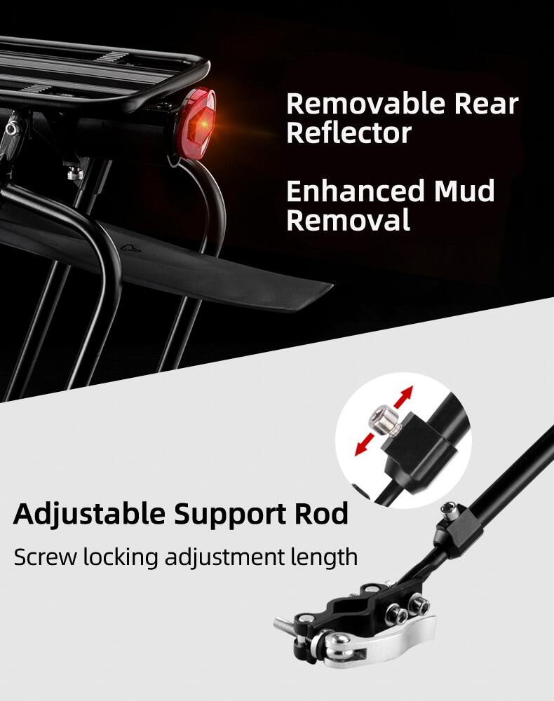 ROCKBROS Bike Rack Quick Release Bicycle Cargo Rack Rear Bike Pannier ...