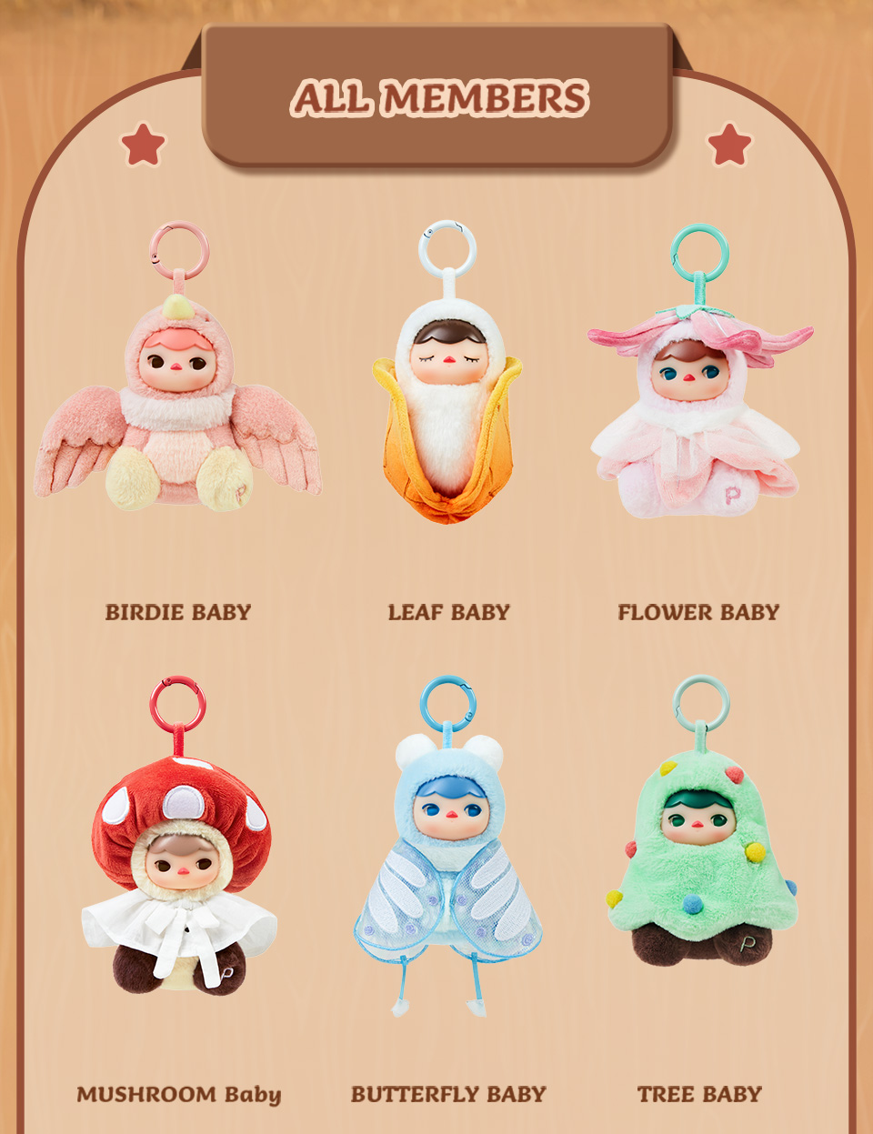 POP MART PUCKY Forest Party Series-Vinyl Plush Pendant Blind Box ...