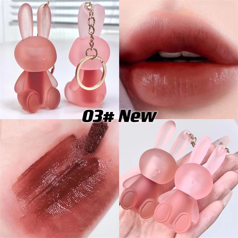 Abpopa Gege bear Silky Matte Matte Lip Mud Velvet Feel Light and Long-lasting Color 9 Colors ...