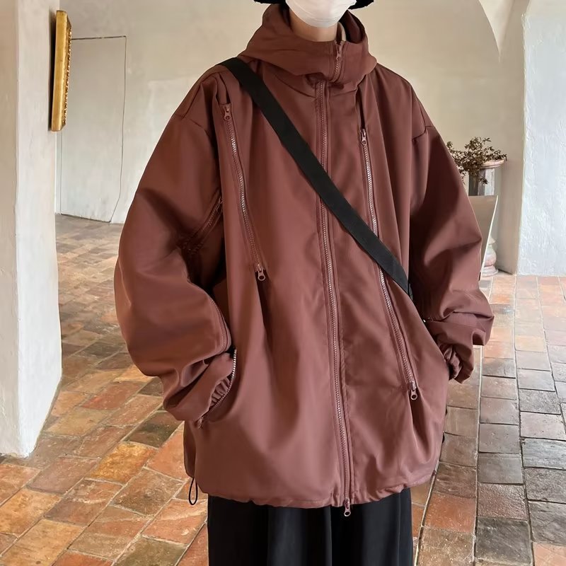 Japanese Style Functional Black Samurai Jacket Jacket Men Autumn ...