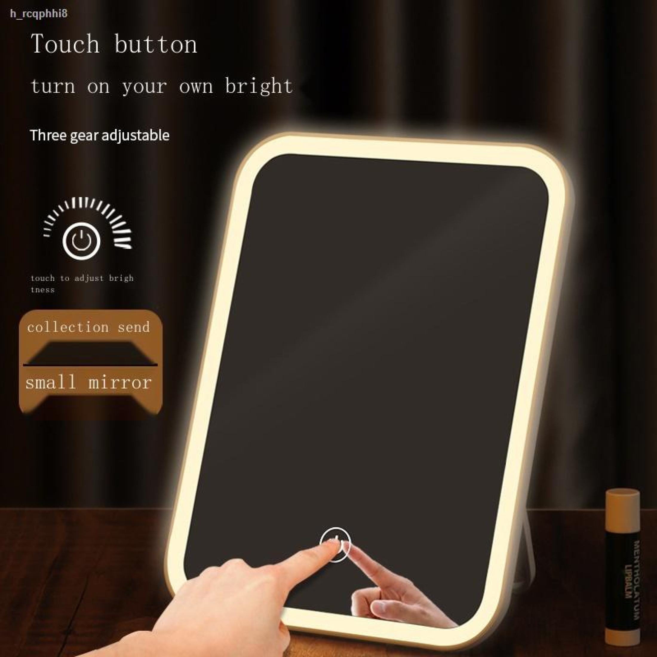 LED cosmetic mirror intelligent Mirror make-up mirror desktop with lamp ...