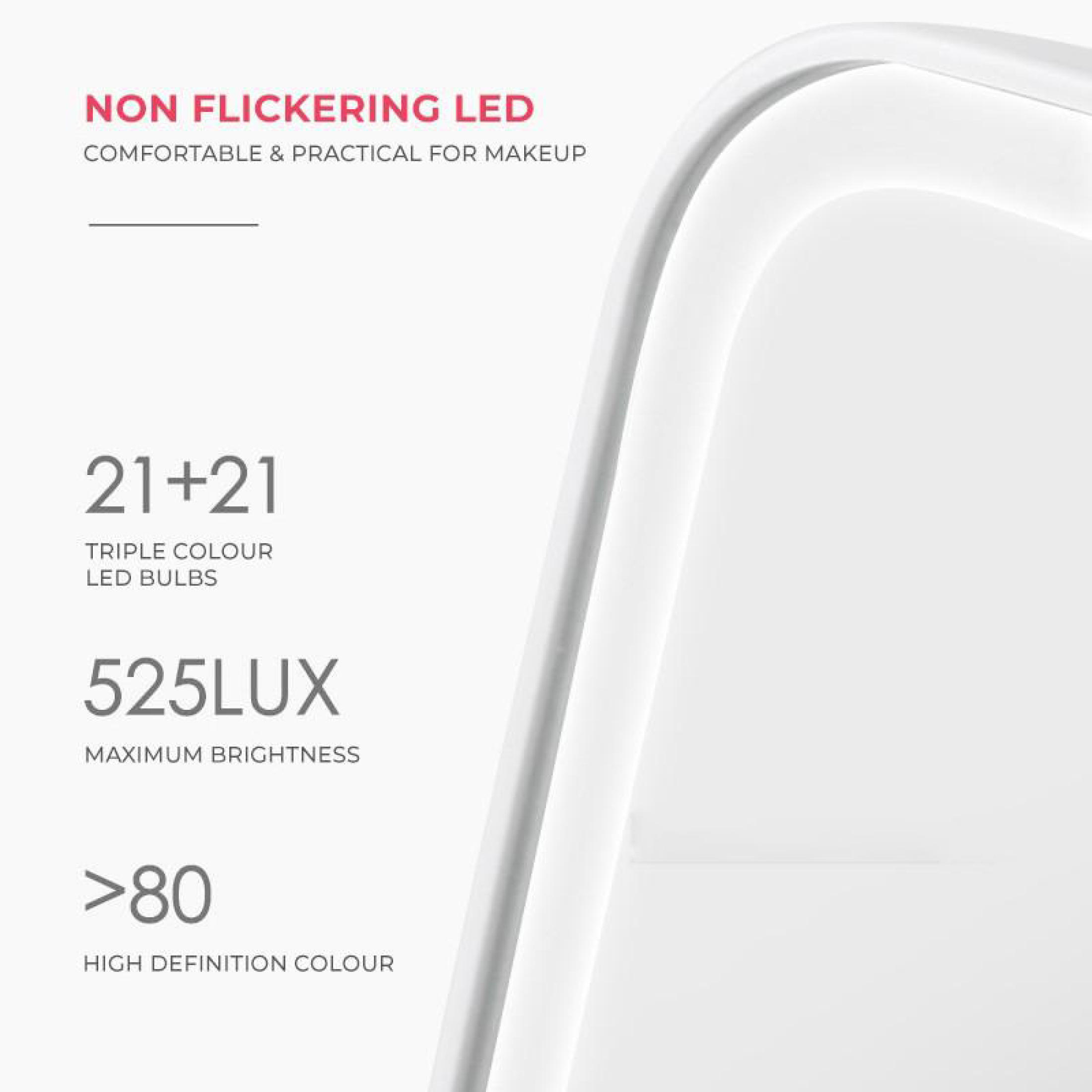 LED cosmetic mirror intelligent Mirror make-up mirror desktop with lamp ...