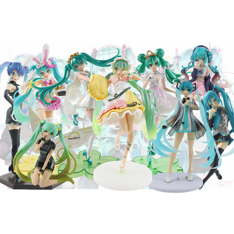 23 Style Virtual Singer Hatsune Miku Anime Figure Swim Ring Wing Lotus ...