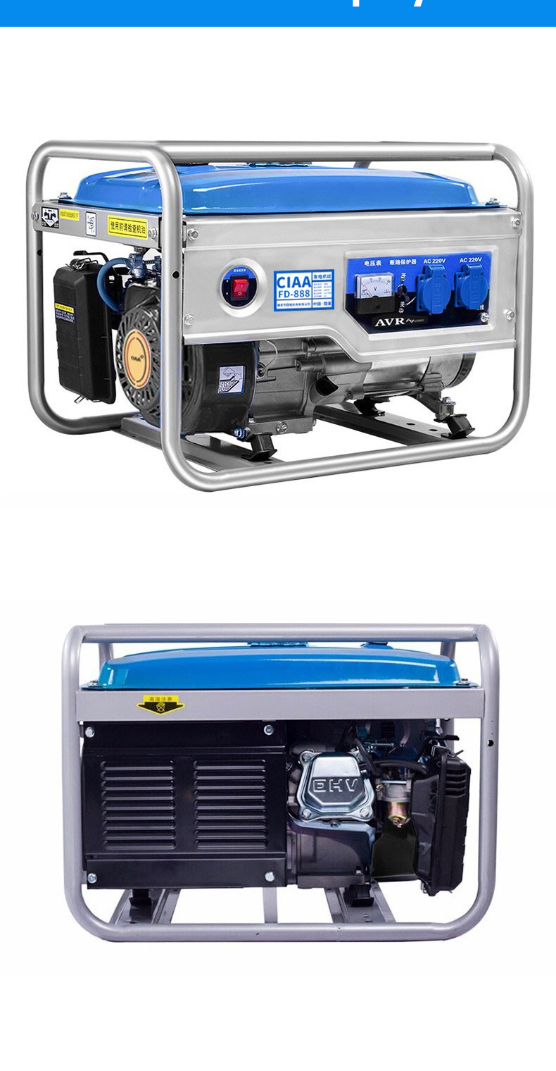 Gasoline Generator 4KW/60Hz Single Phase 4-Stroke Generator 220V ...