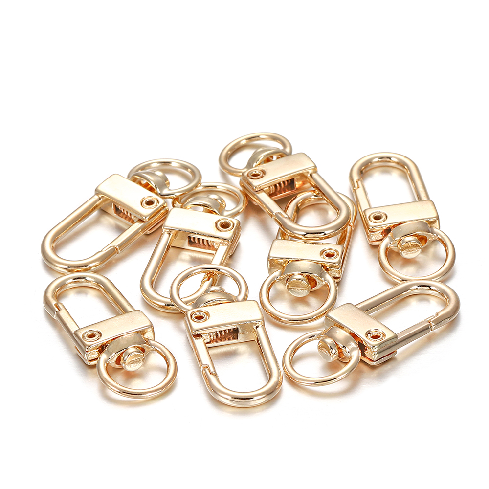 St.kunkka 10PCS/Bag Swivel hook Lock/ LobsterClasp Gold Silver For Diy Hardware Accessories ...