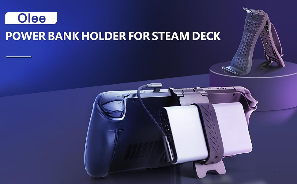 Power Bank Holder for Steam Deck, Power Bank Clamp Mount for Valve ...