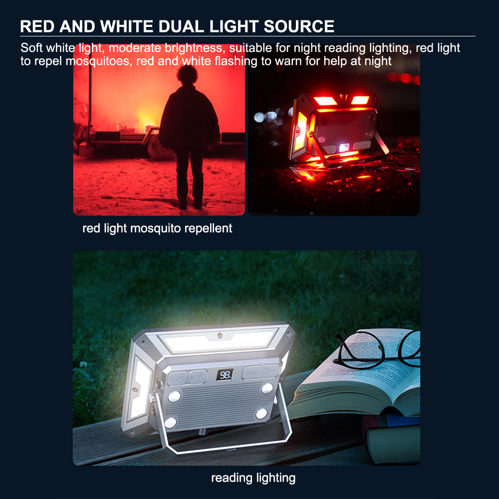 Asafee KXK-686 Work Light 1000LM Camping Lamp Super Bright LED Light ...