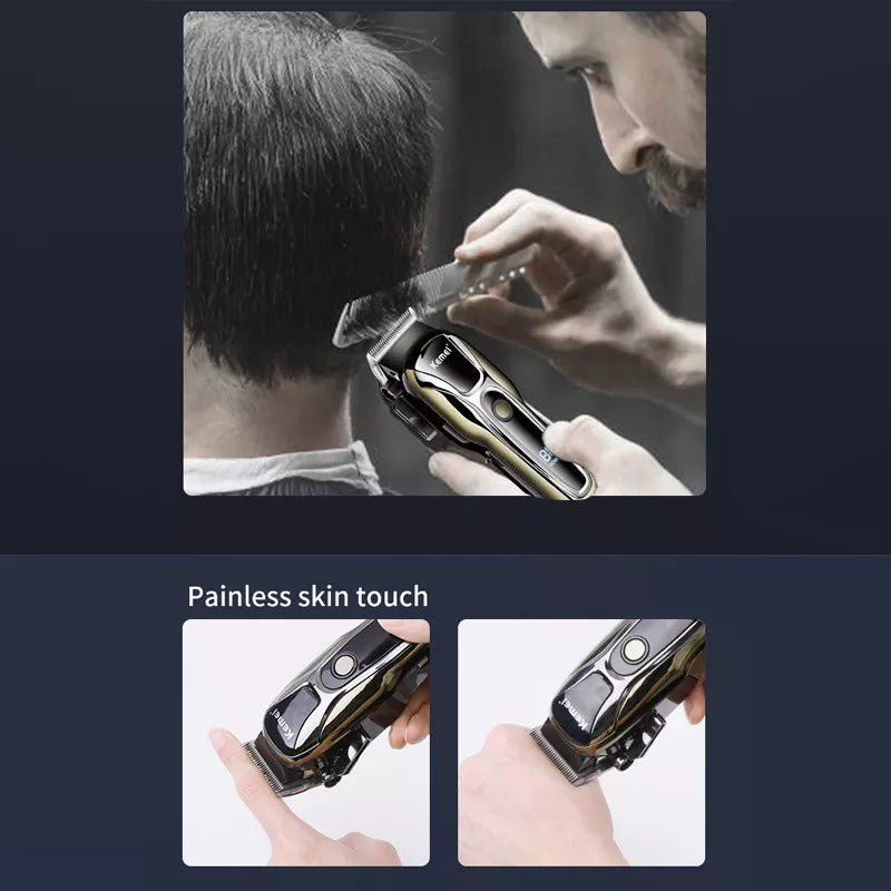 Kemei Razor Hair Cut Original Cordless Electric Hair Clipper ...