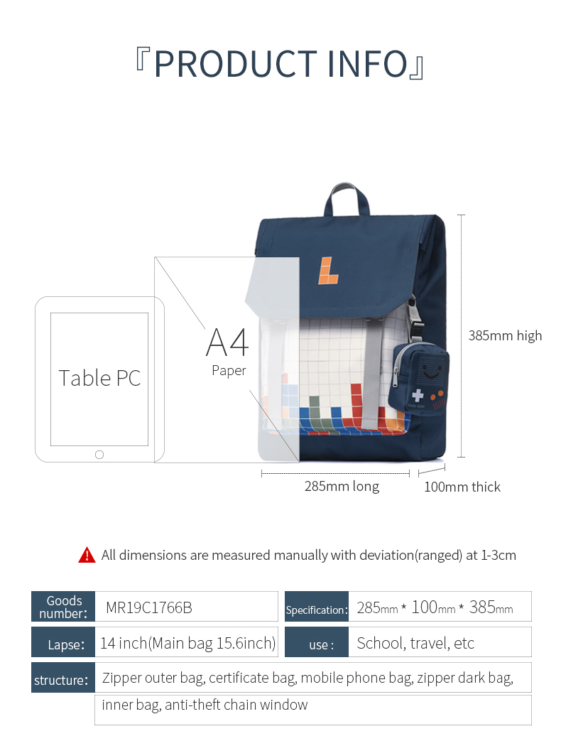 Mr.ace Homme 1766 original waterproof backpack for women bag for school ...