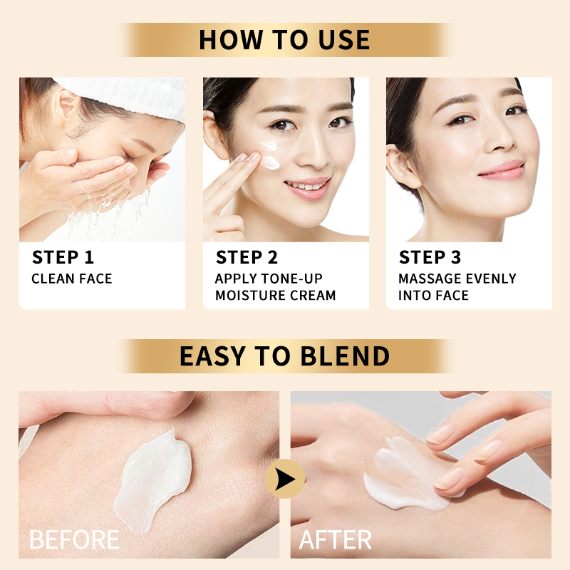 KIMUSE Whitening Cream Face Base Primer Moisturizer Makeup Lazy Cream ...