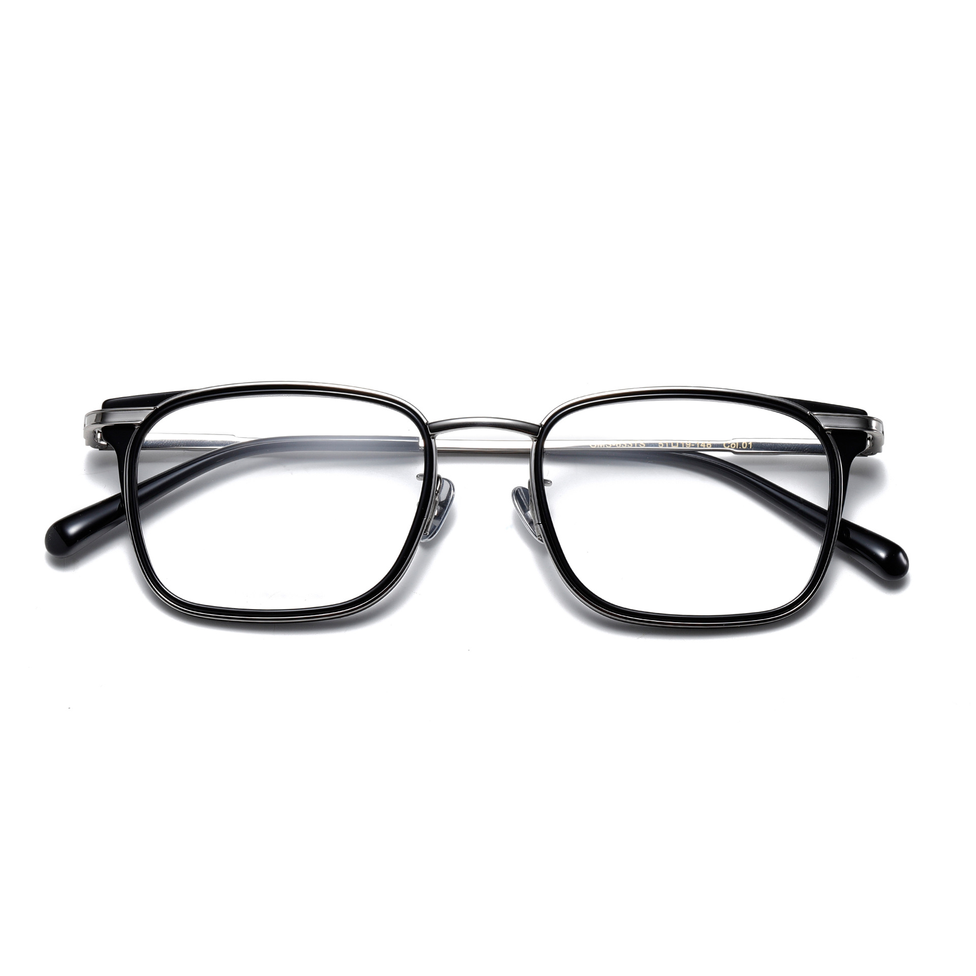 Japanese Casual Style Titanium Acetate Fiber Combination Square Glasses ...