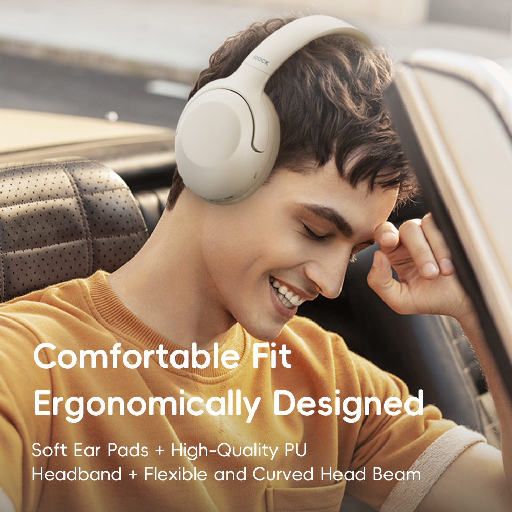 Rock Space O3 ANC Wireless Headphones Active Noise Cancelling Bluetooth ...