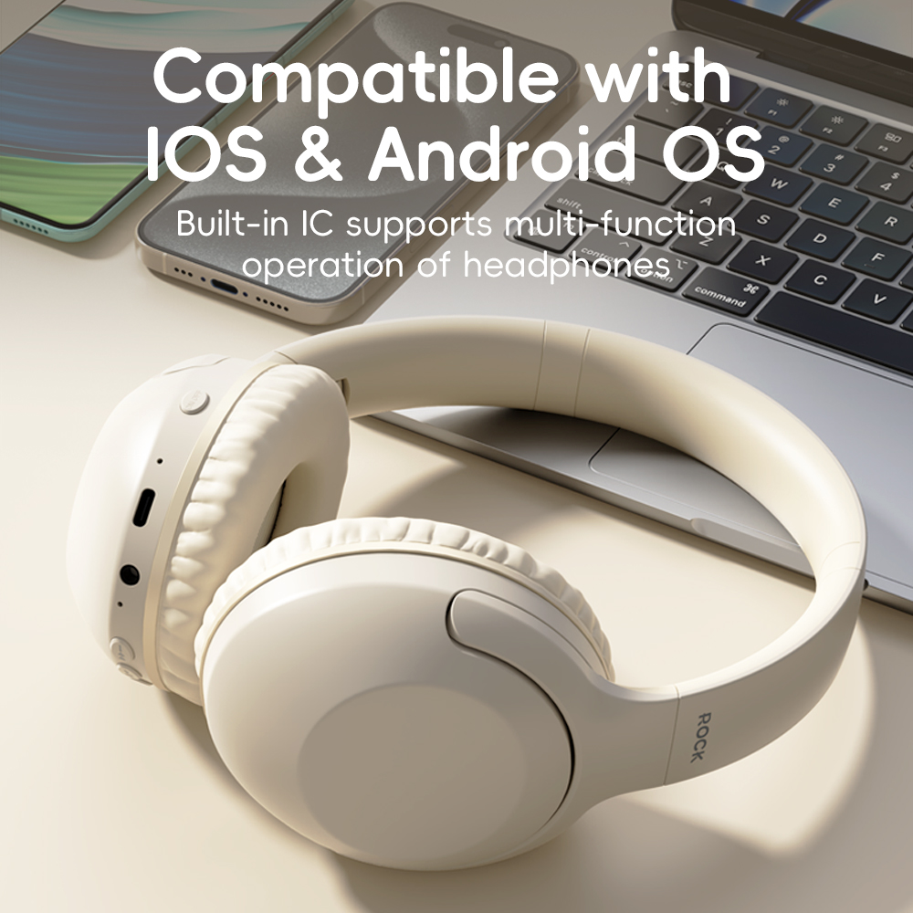 Rock Space O3 ANC Wireless Headphones Active Noise Cancelling Bluetooth ...