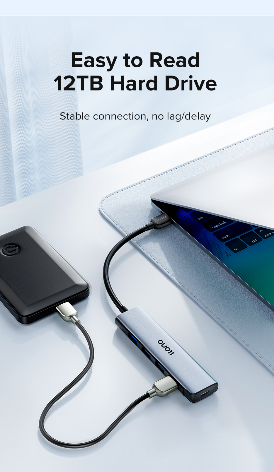 LLANO USB 3.0 4 Port Hub For Printer Mouse Keyboard HD Flash Drive USB ...