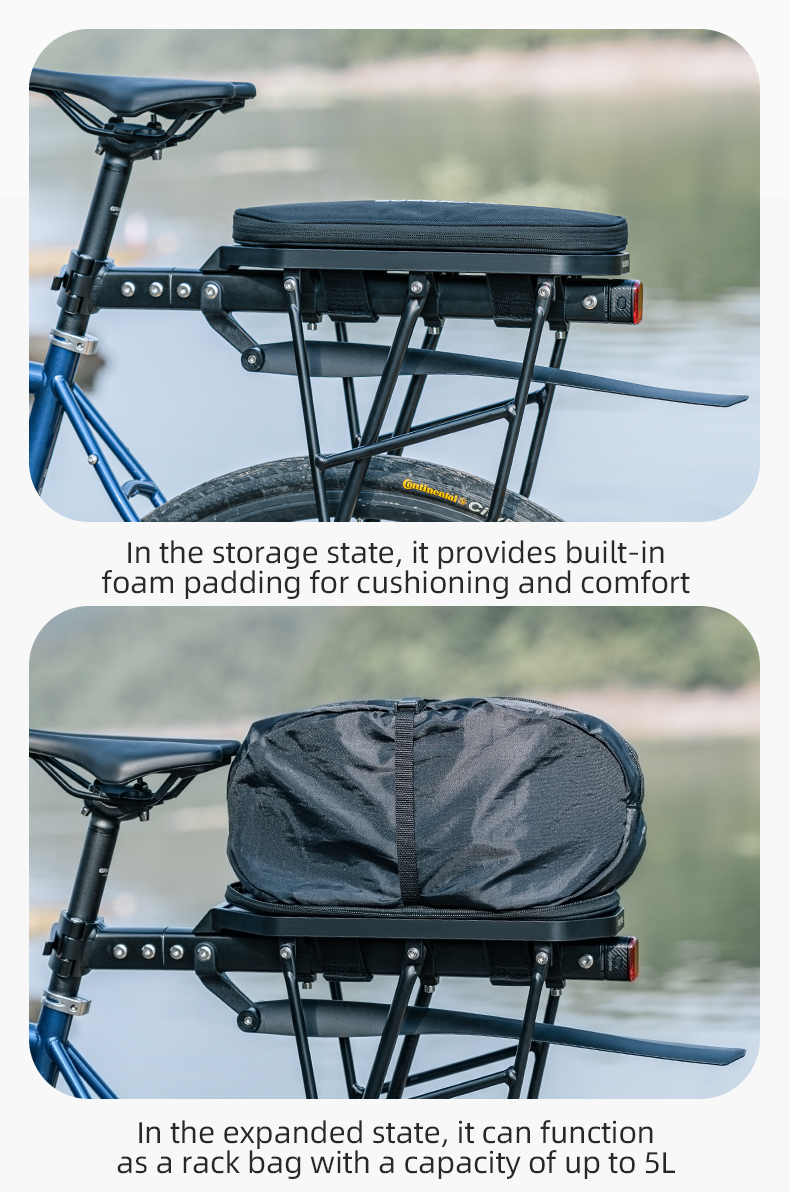 ROCKBROS Bicycle Rear Rack Aluminum Alloy Rear Luggage Quick Release ...