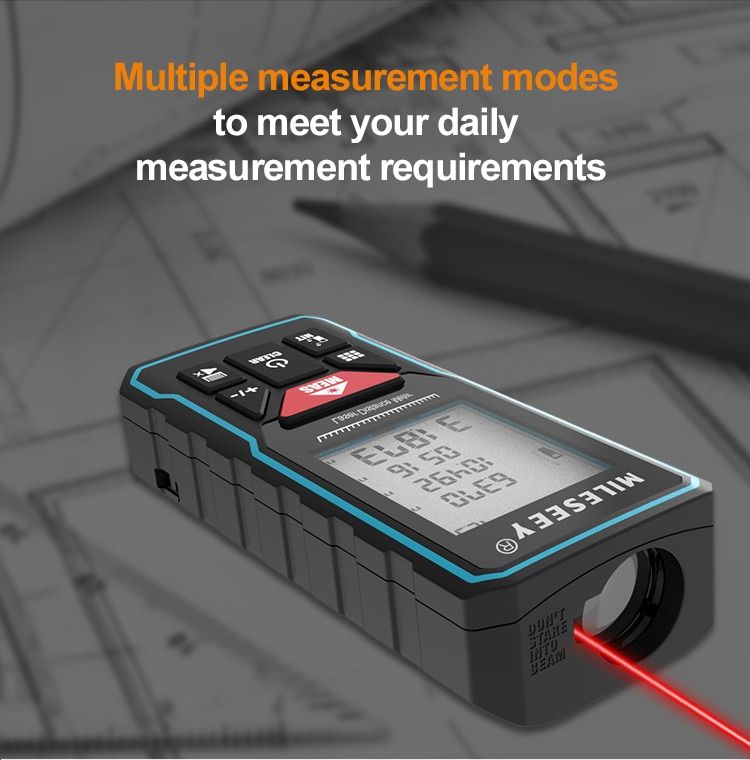 Mileseey X6 Laser Rangefinder 40 80 100 M Digital Angle Measure ...