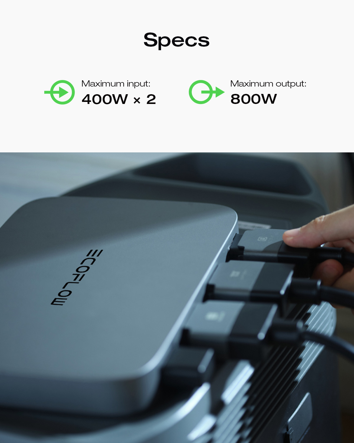 ECOFLOW Smart Plug for Micro Inverter 800W Intelligent Solar Inverter ...