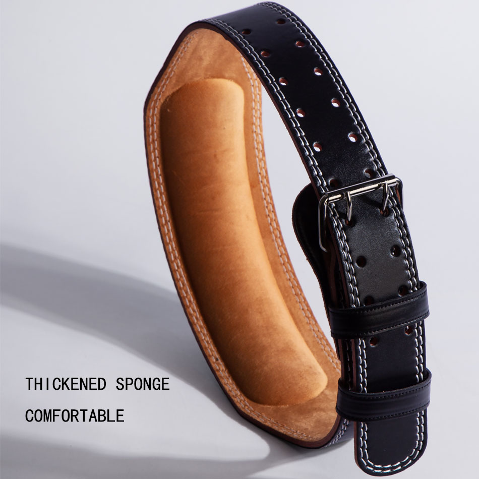 Worthdefence 10cm Wide Cowhide/PU Leather Weight Lifting Belt ...