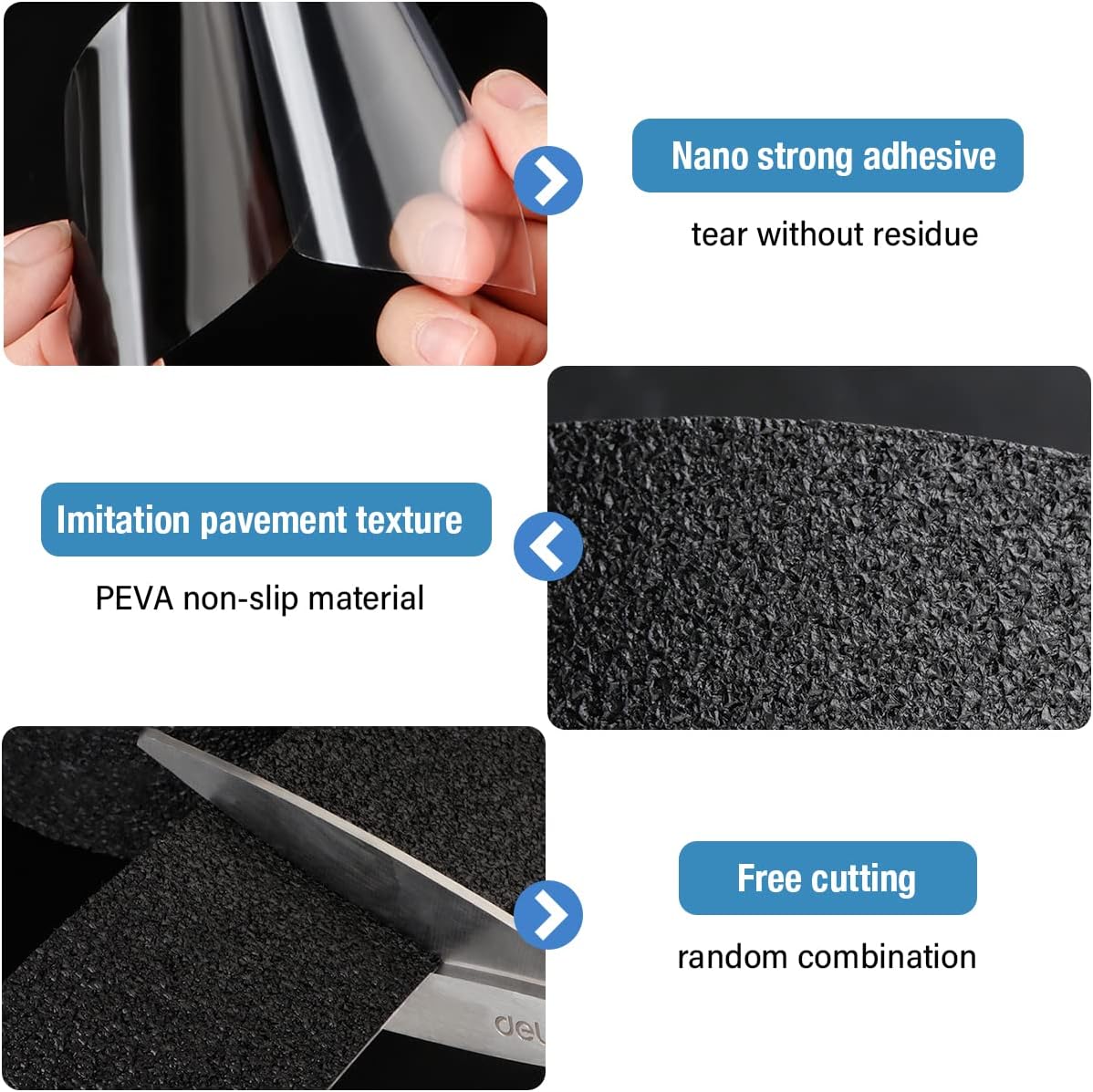 1PC Universal Car Door Sill Sticker PEVA Reflective Car Door Edge ...