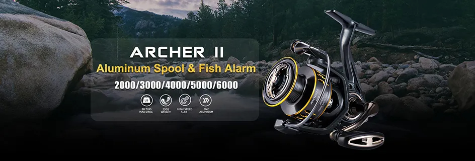 SeaKnight ARCHER II Fishing Reel Freshwater 5.2:1 4.9:1 Aluminum Spool ...